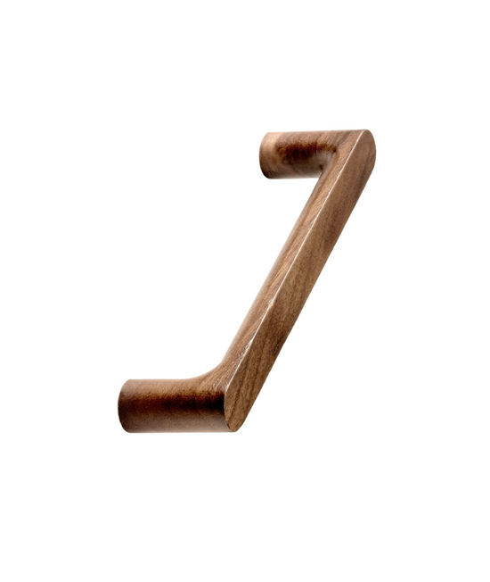 Walnut Lacquered Wood "Pinta" Cabinet Knob and Drawer Pulls – Euro • Knobs